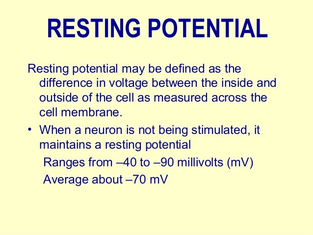 How Is Resting Potential Maintained