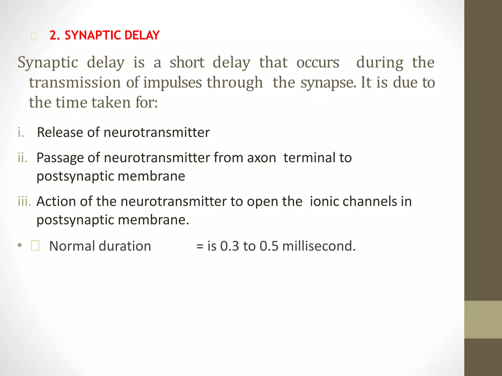 Nerve Impulse Conduction & Synapses | PPTX