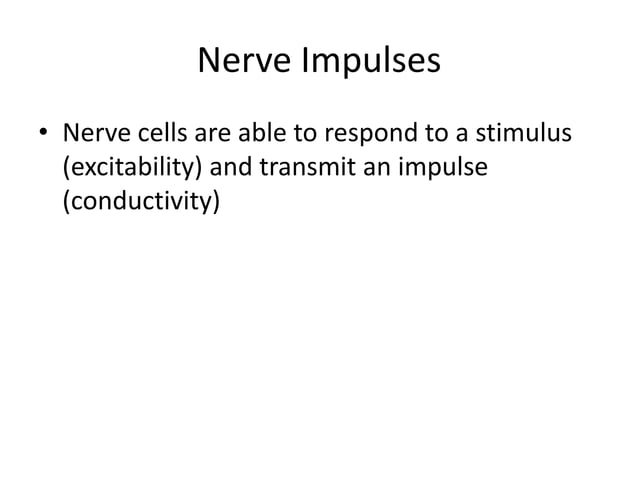 Nerve impulses | PPT