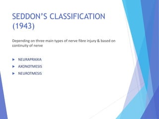 Nerve injuries.bhanu | PPTX