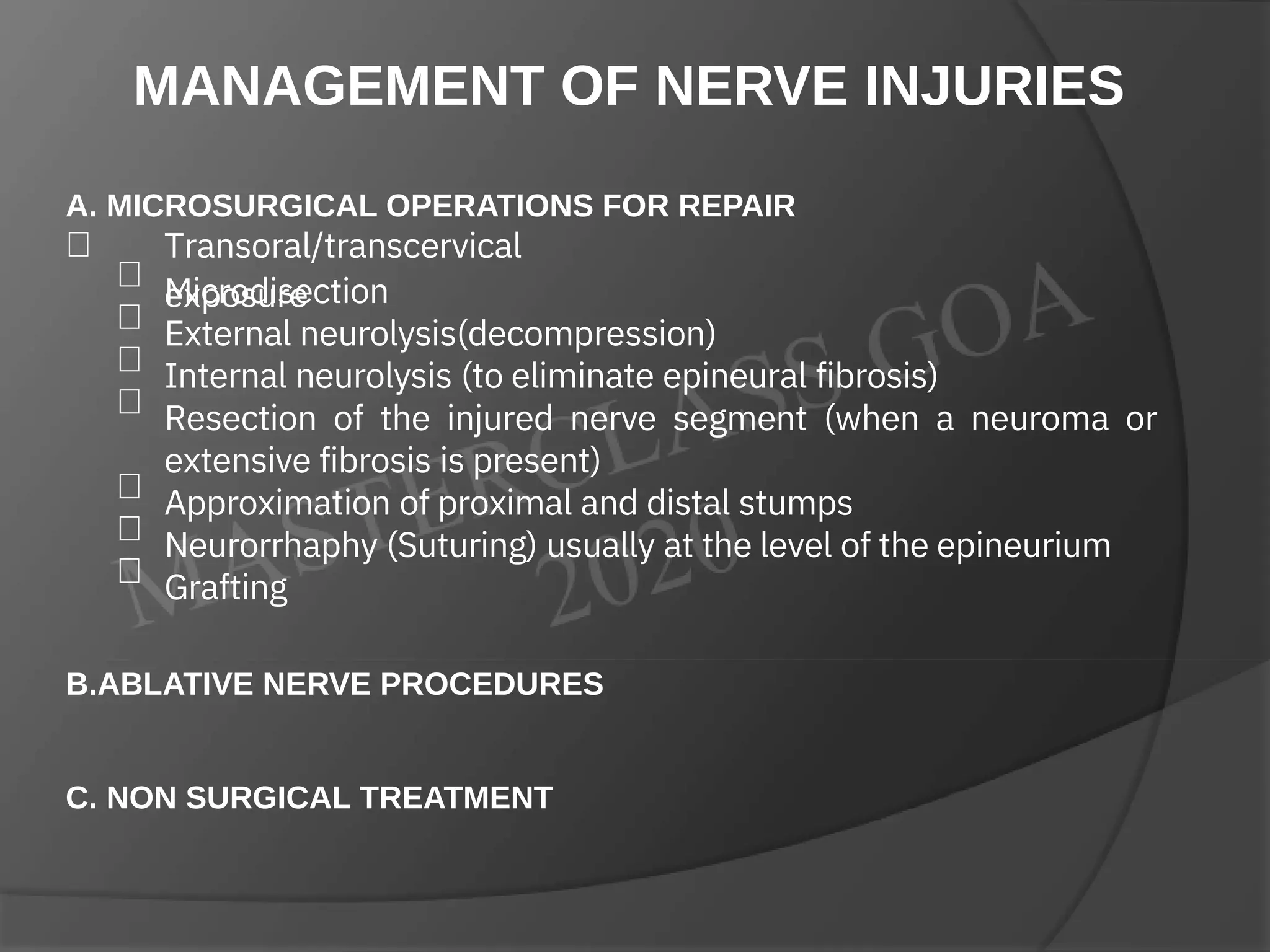 Nerve injuries seen in oral and maxillofacial surgery | PPTX