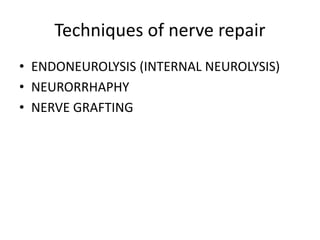 Nerve injury | PPTX
