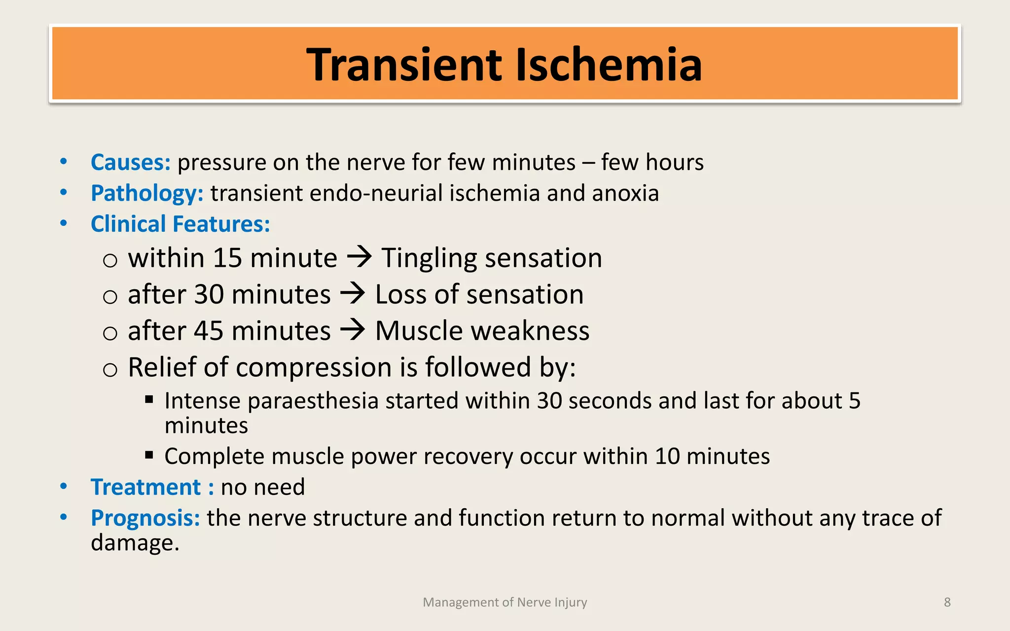 Management of Nerve Injury | PPTX