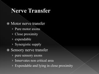 Nerve injury and repair | PPTX