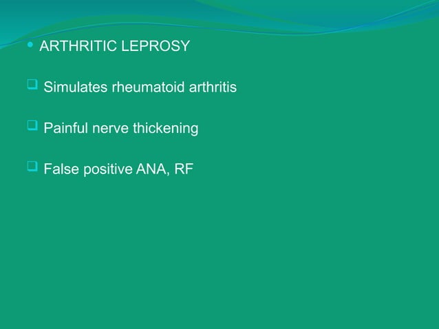 Nerve Involvement and management of neuritis in Leprosy | PPTX