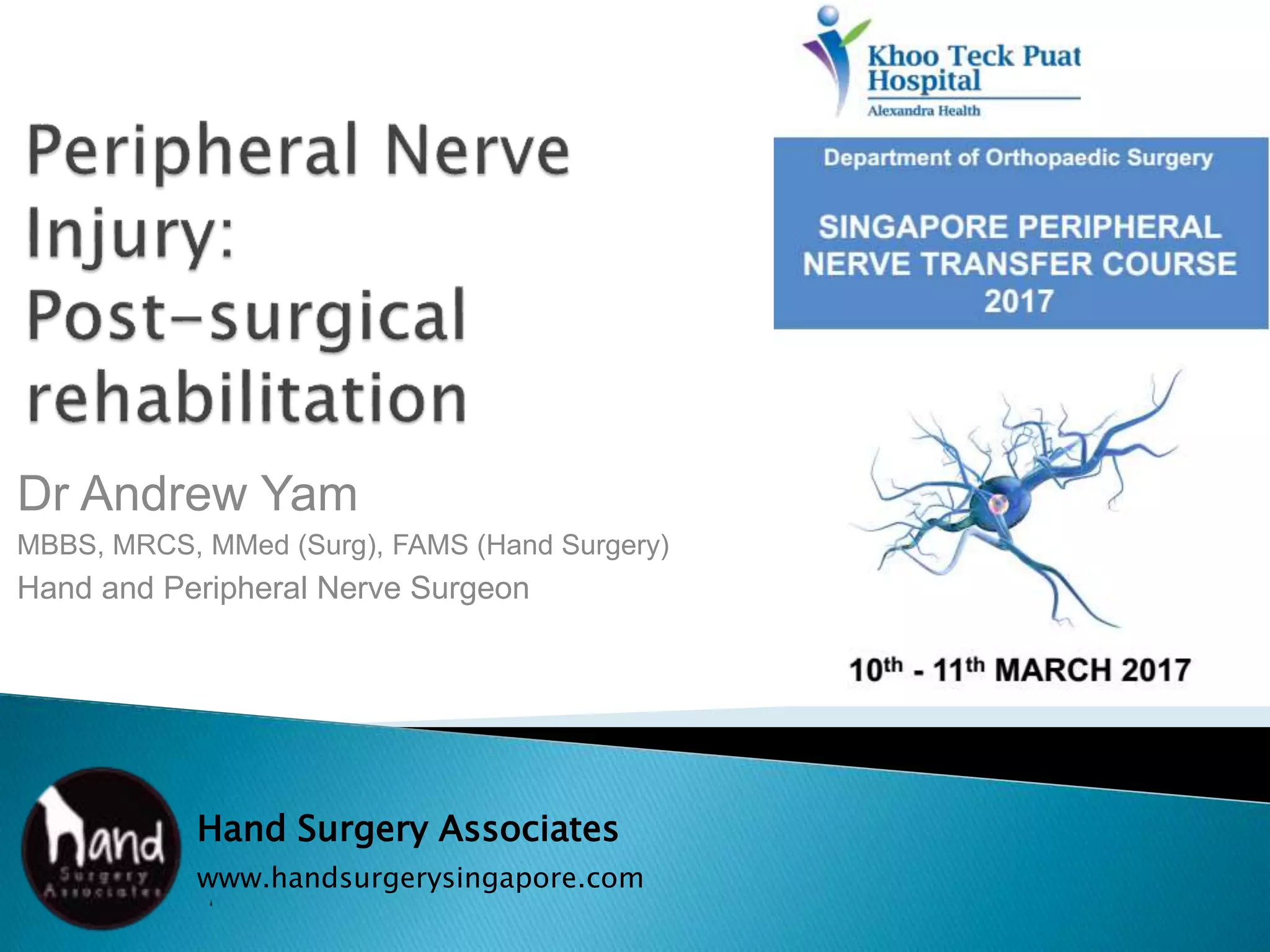 Nerve repair postop rehab | PPTX