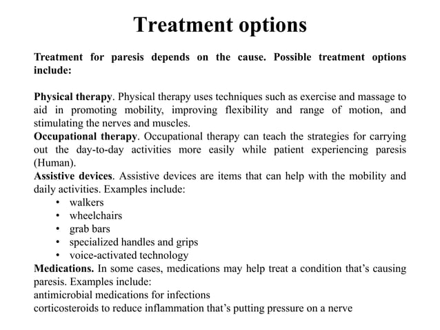 Nerves-Paralysis and Paresis.pptx | Brain and Nervous System Disorders ...