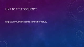Nerve title opening | PPTX