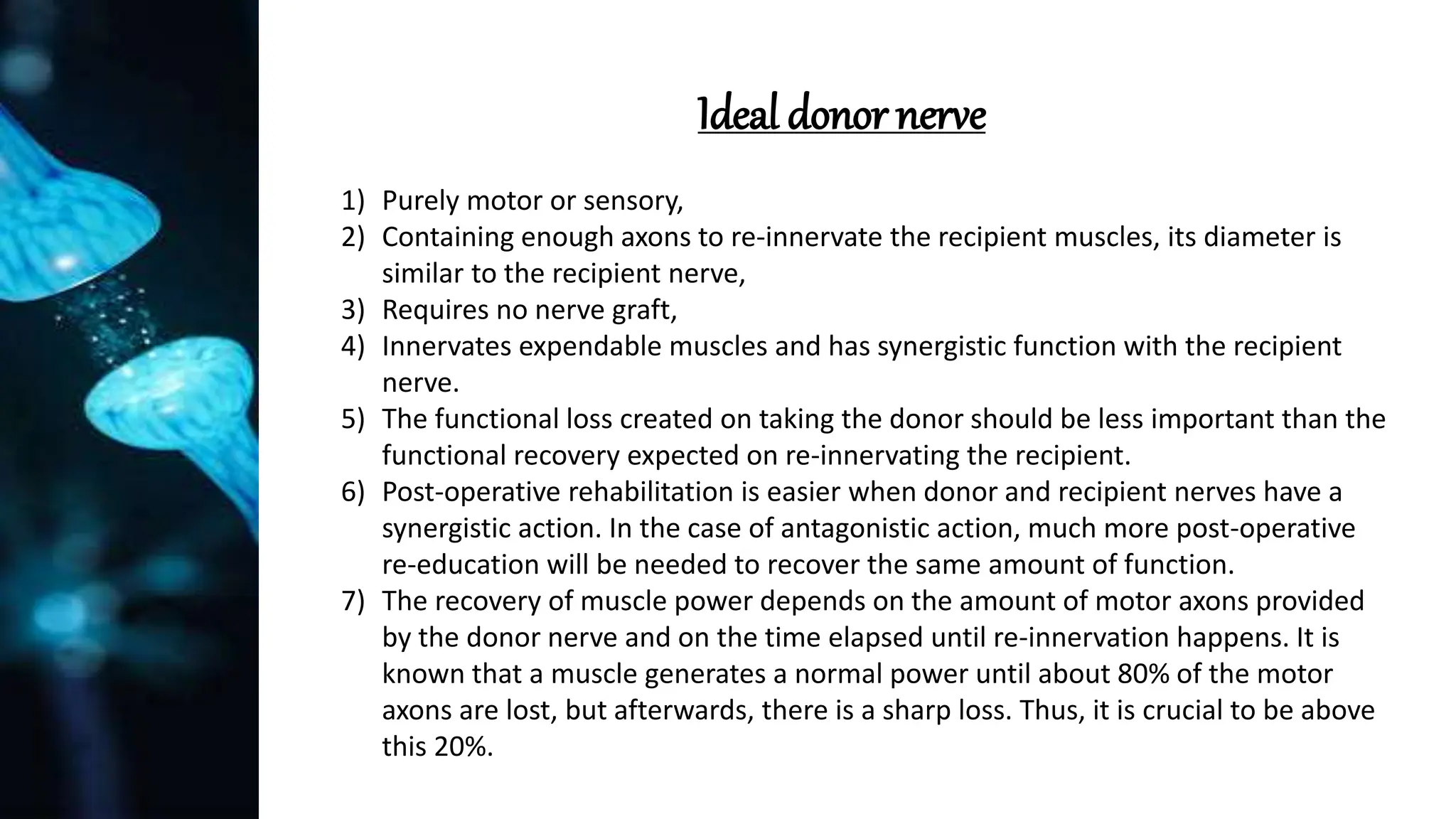 NERVE TRANSFER (Basic idea and types of nerve transfer) | PPTX