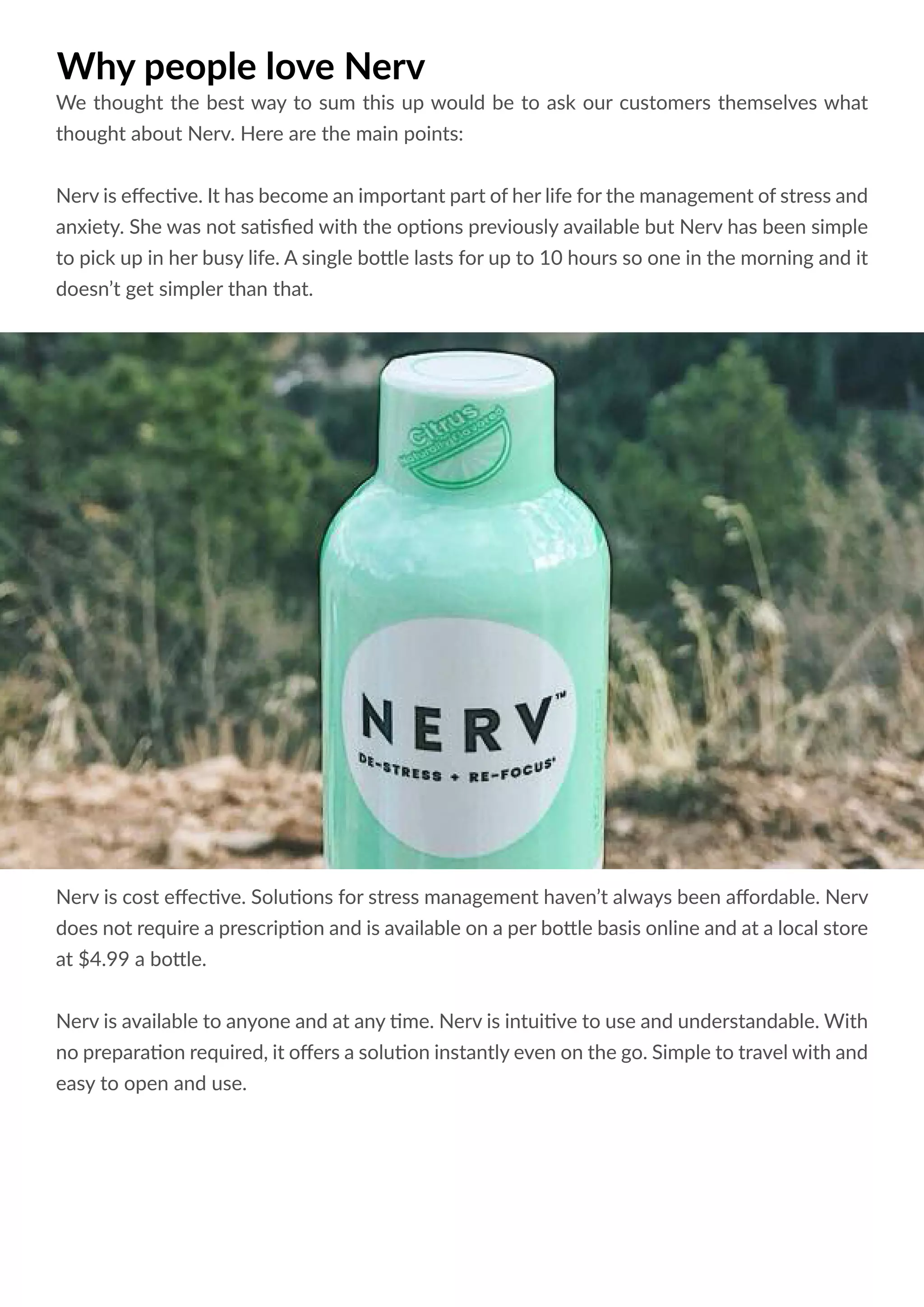 Nerv in a nutshell | PDF | Mental Health | Diseases and Conditions