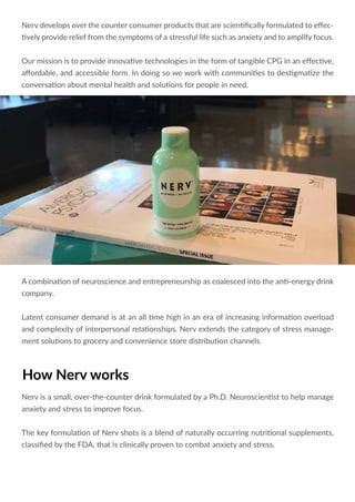 Nerv in a nutshell | PDF | Mental Health | Diseases and Conditions