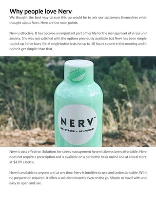 Nerv in a nutshell | PDF | Mental Health | Diseases and Conditions