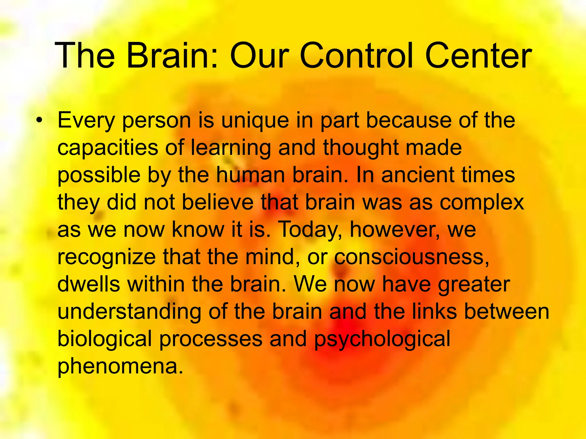 The Nervous and Human Brain powerpoint presentation | PPT