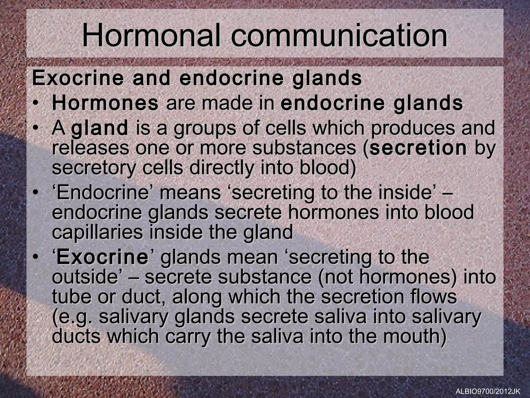 02 Nervous and Hormonal Communication | PPT