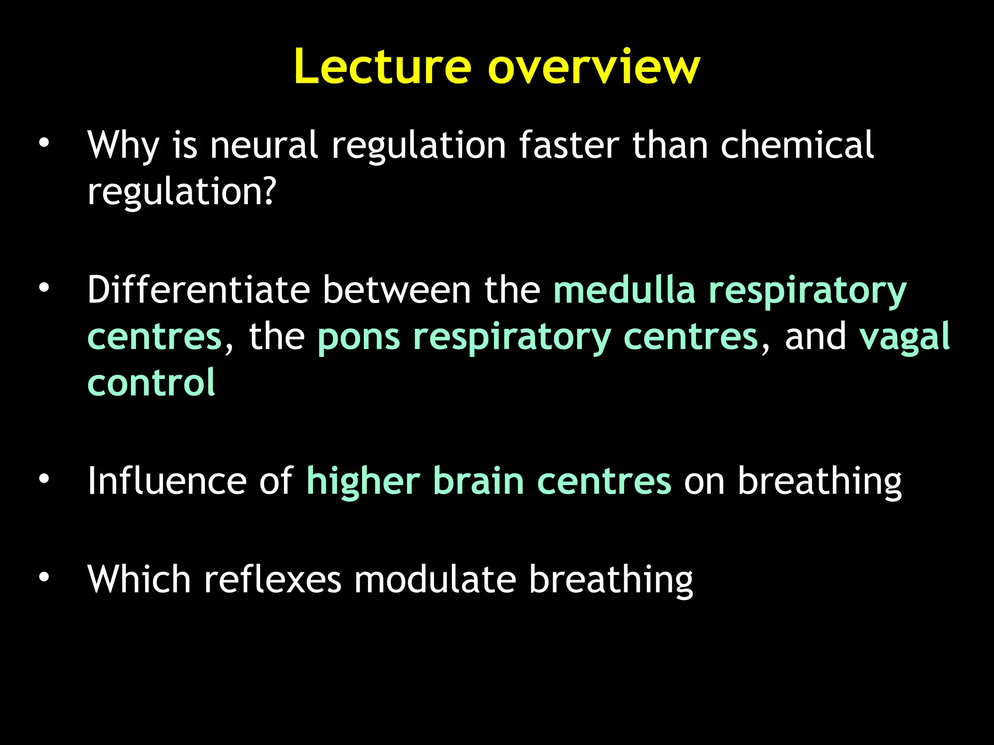 Nervous control of ventilation- key nerves and how they control ...