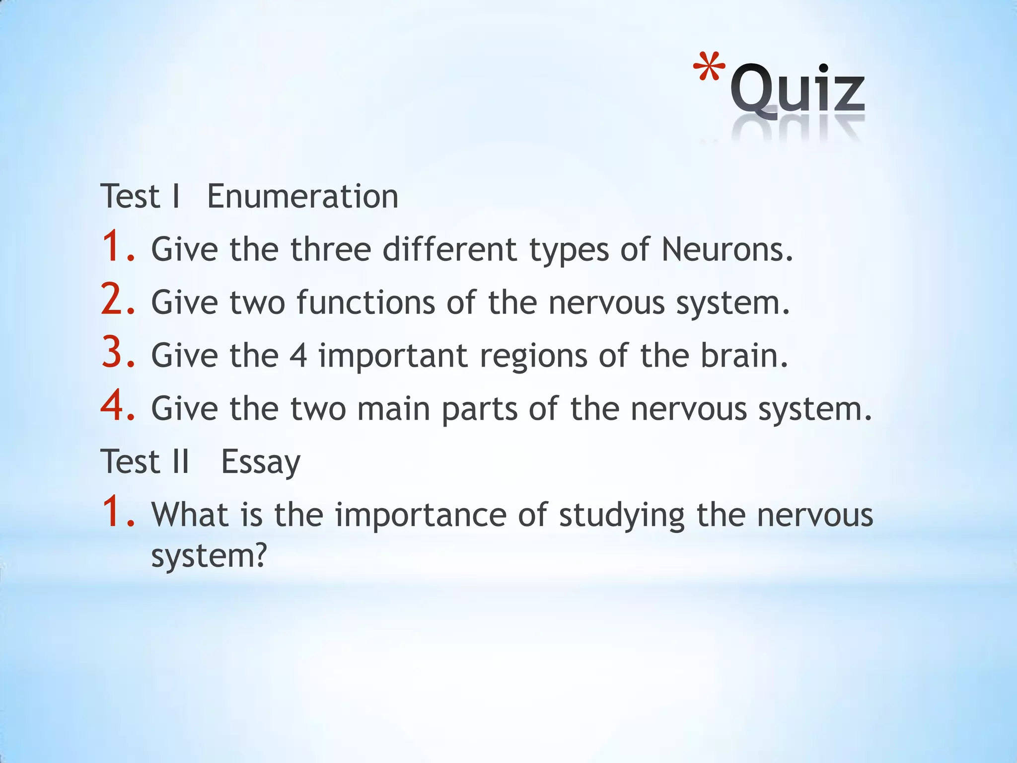 Nervous system | PPTX