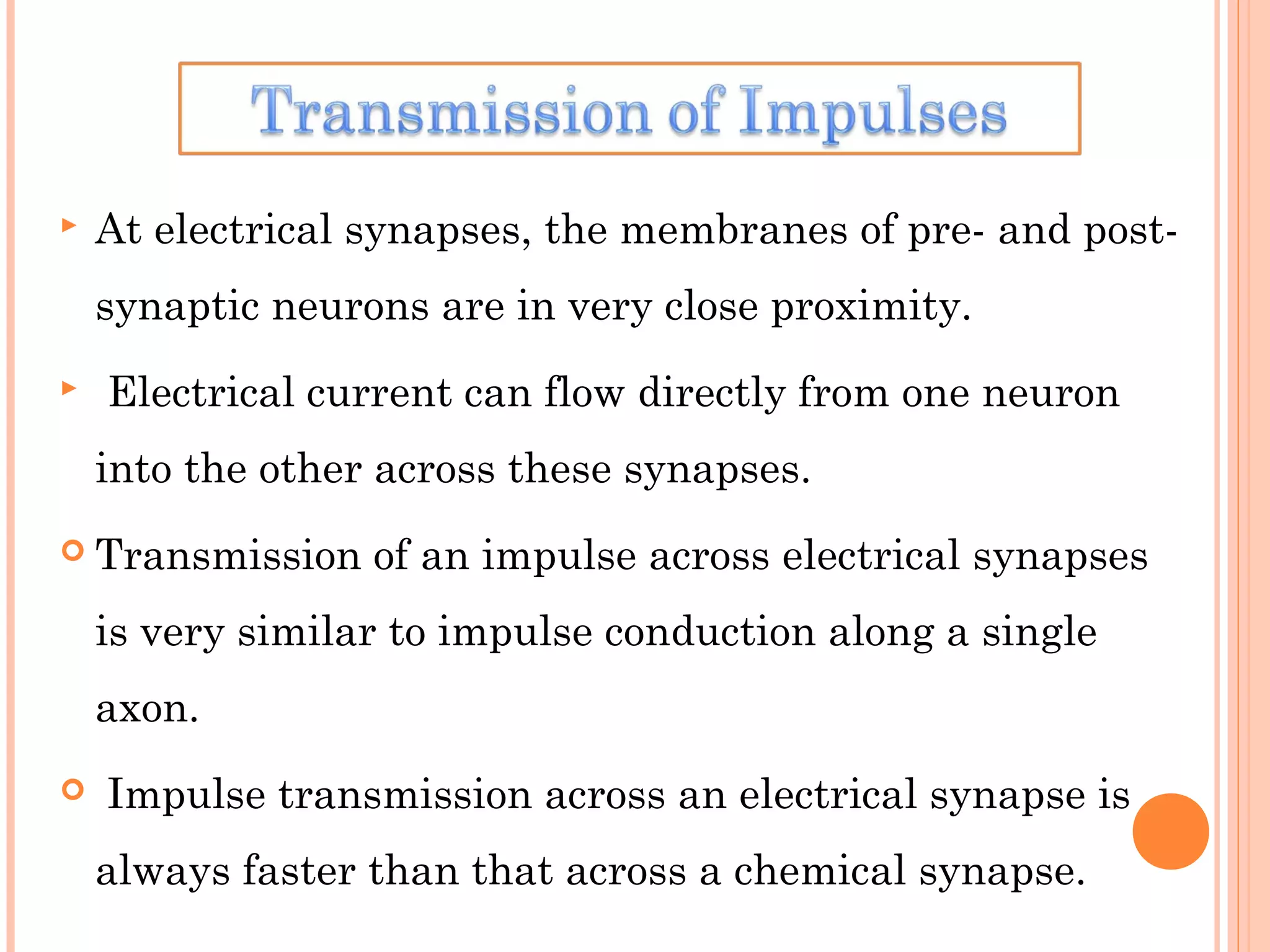 conduction of nerve impulse & synaps | PPT