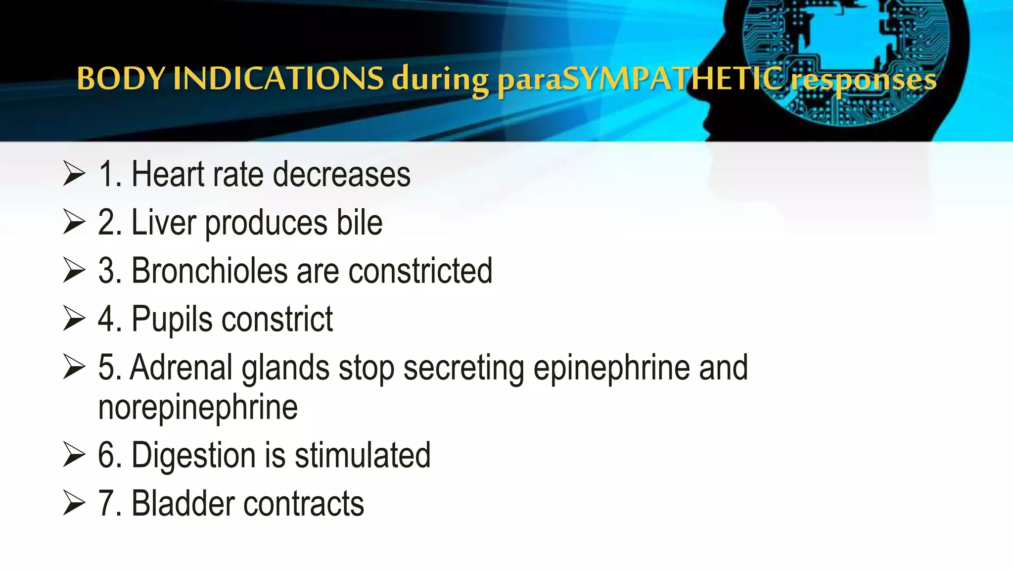 Nervous system- SYMPATHETIC and PARASYMPATHETIC | PPTX