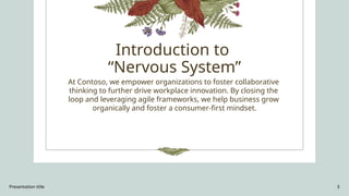 Nervous System is the nerves study brain and spinal | PPTX