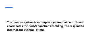 Human nervous system controls and coordination part 1 | PPT