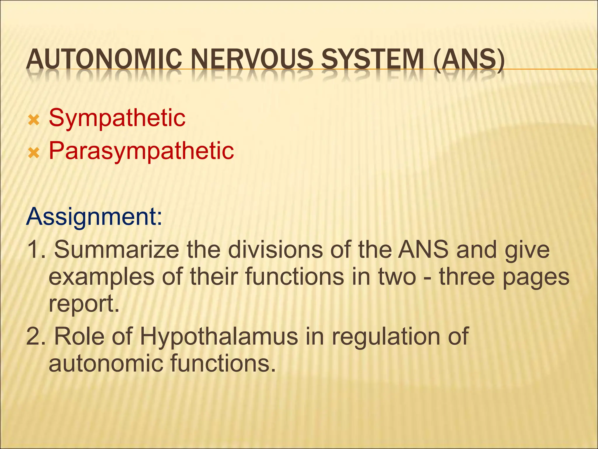 Nervous System and Senses, Lec5.ppt