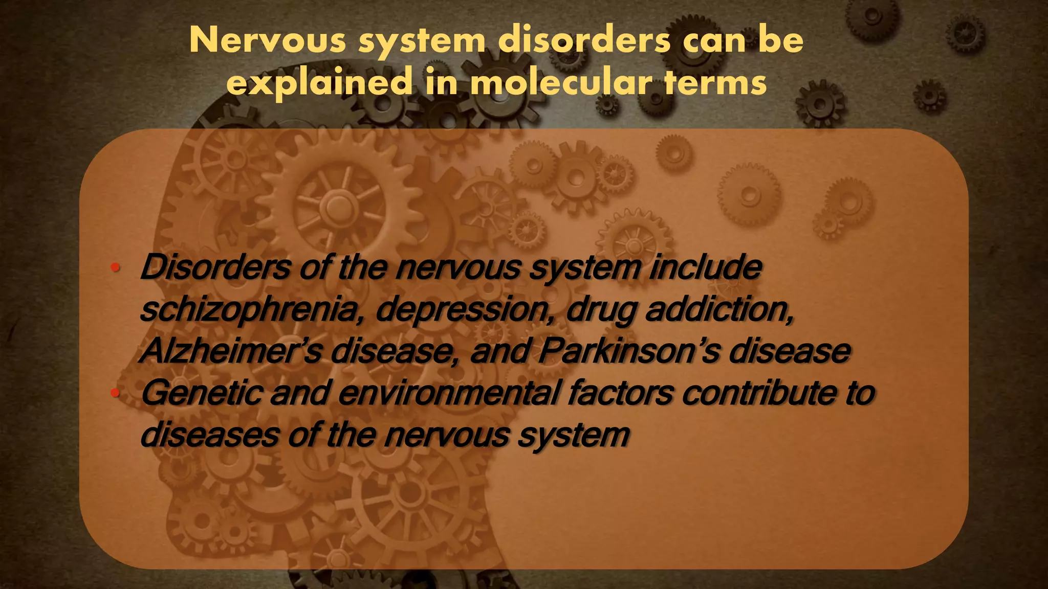 Nervous system disorders | PPTX