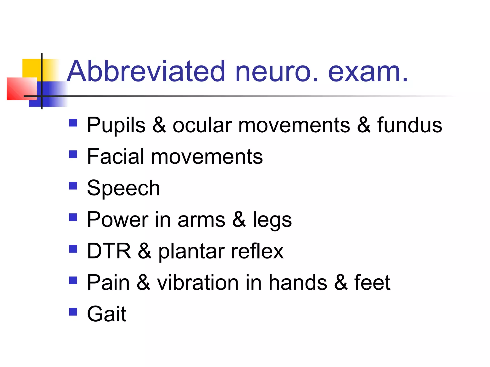 Nervous system exam | PPT