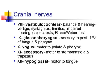Nervous system exam | PPT