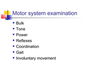 Nervous system exam | PPT
