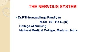 Nervous system ppt.pptx | Brain and Nervous System Disorders | Diseases ...