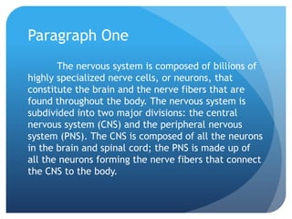 Nervous system review | PPTX