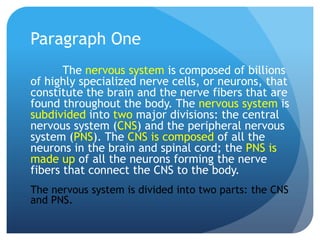 Nervous system review | PPTX