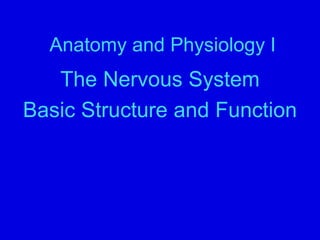 Nervous System Structure and Function.ppt