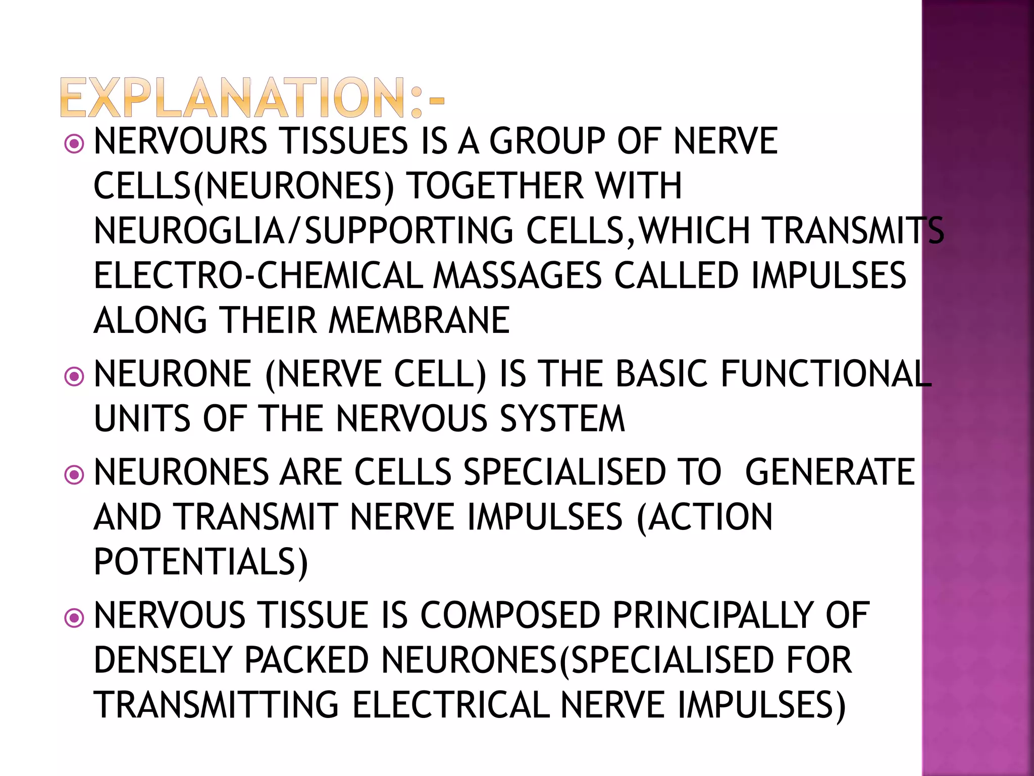 Nervous tissue | PPTX