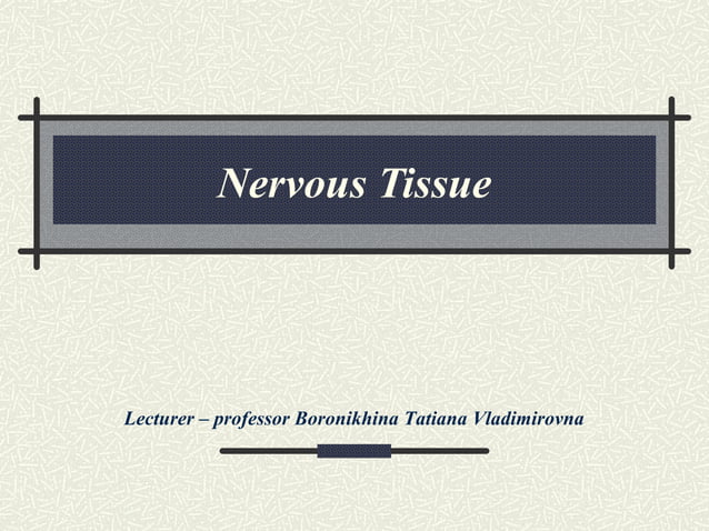 Nervous tissue | PPT