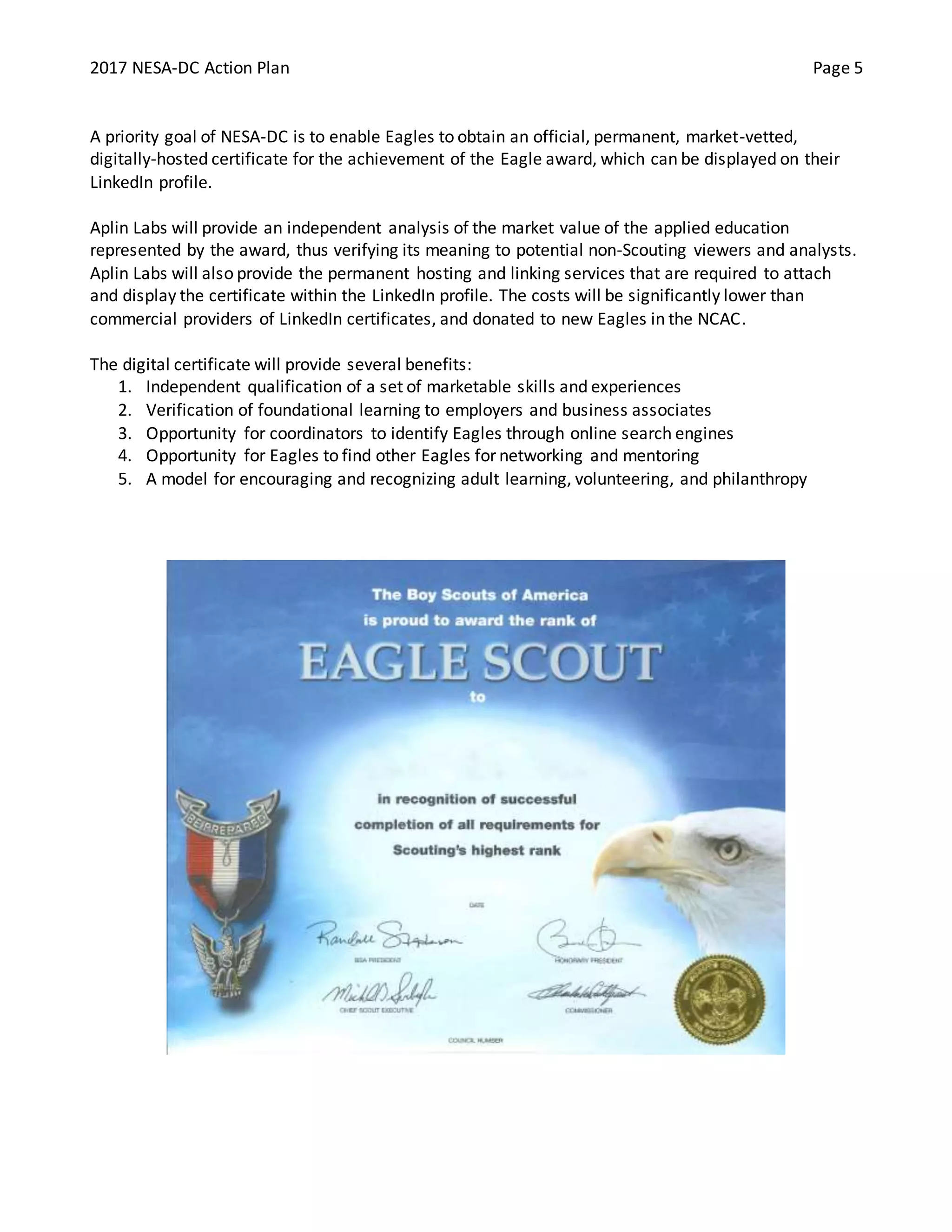 NESA DC 2017 Action Plan | DOCX