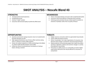 Nescafe Blend 43 - Advertising, Media & Creative Brief | DOC