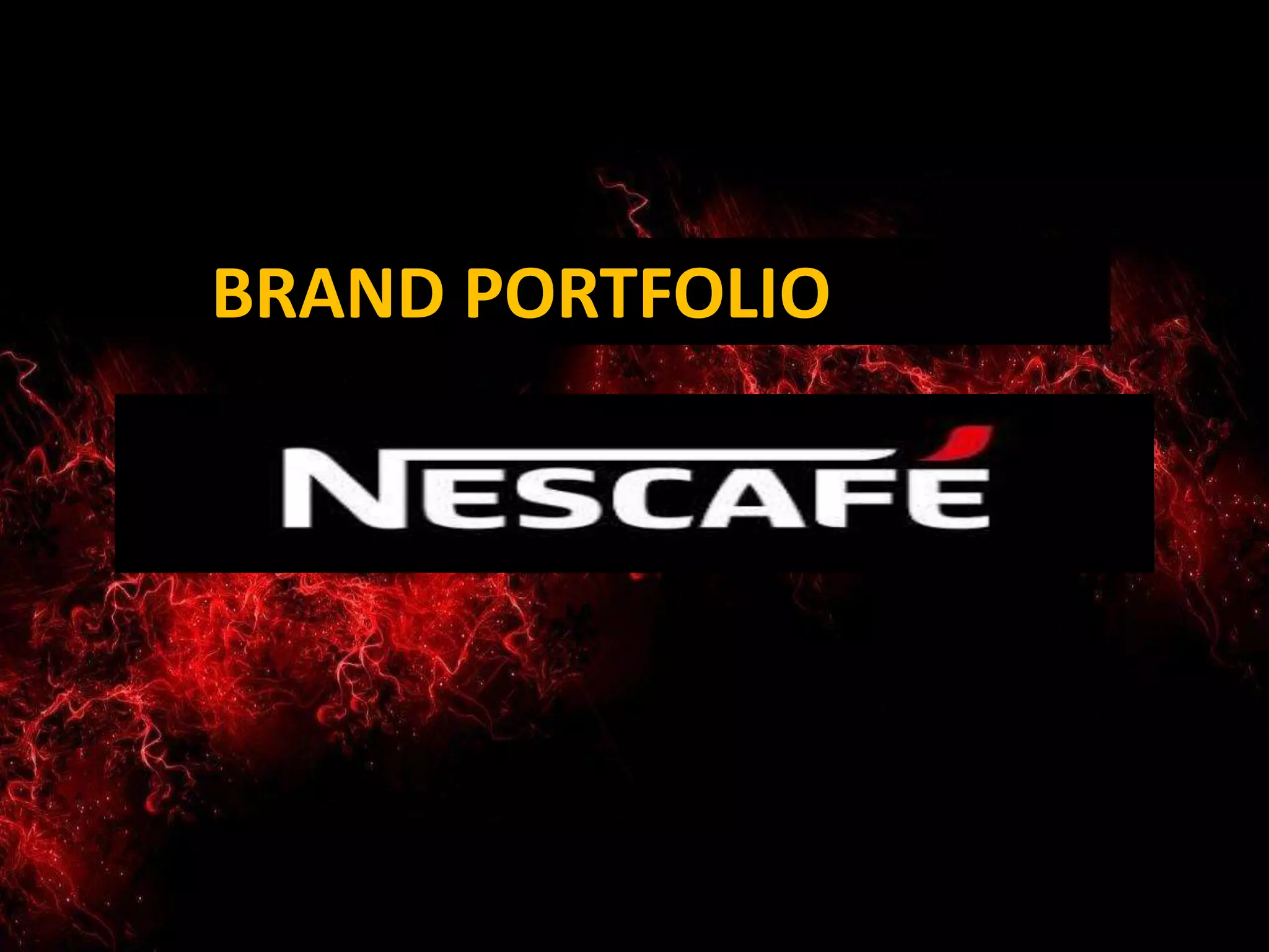 Nescafe portfolio | PPTX