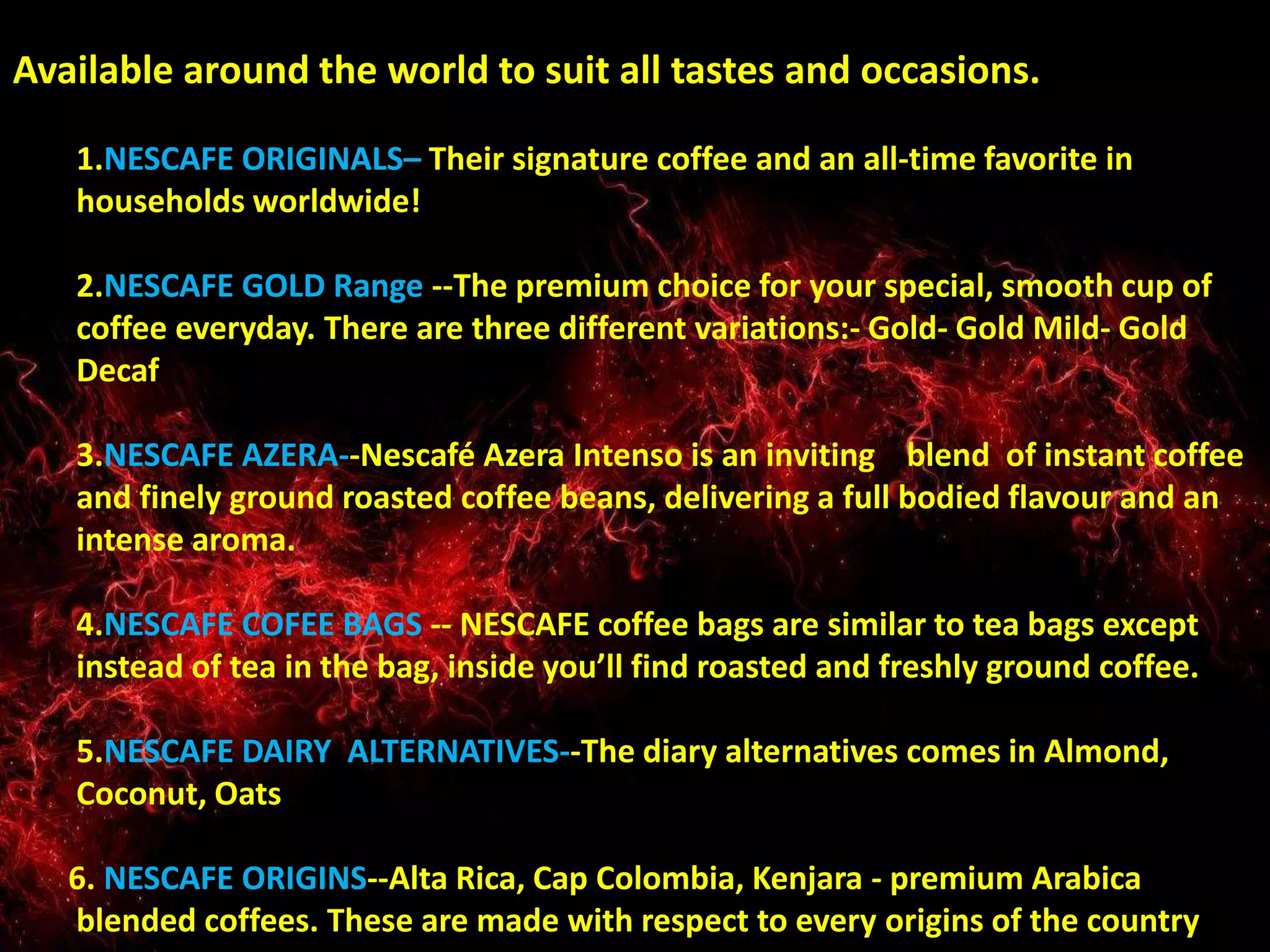 Nescafe portfolio | PPTX