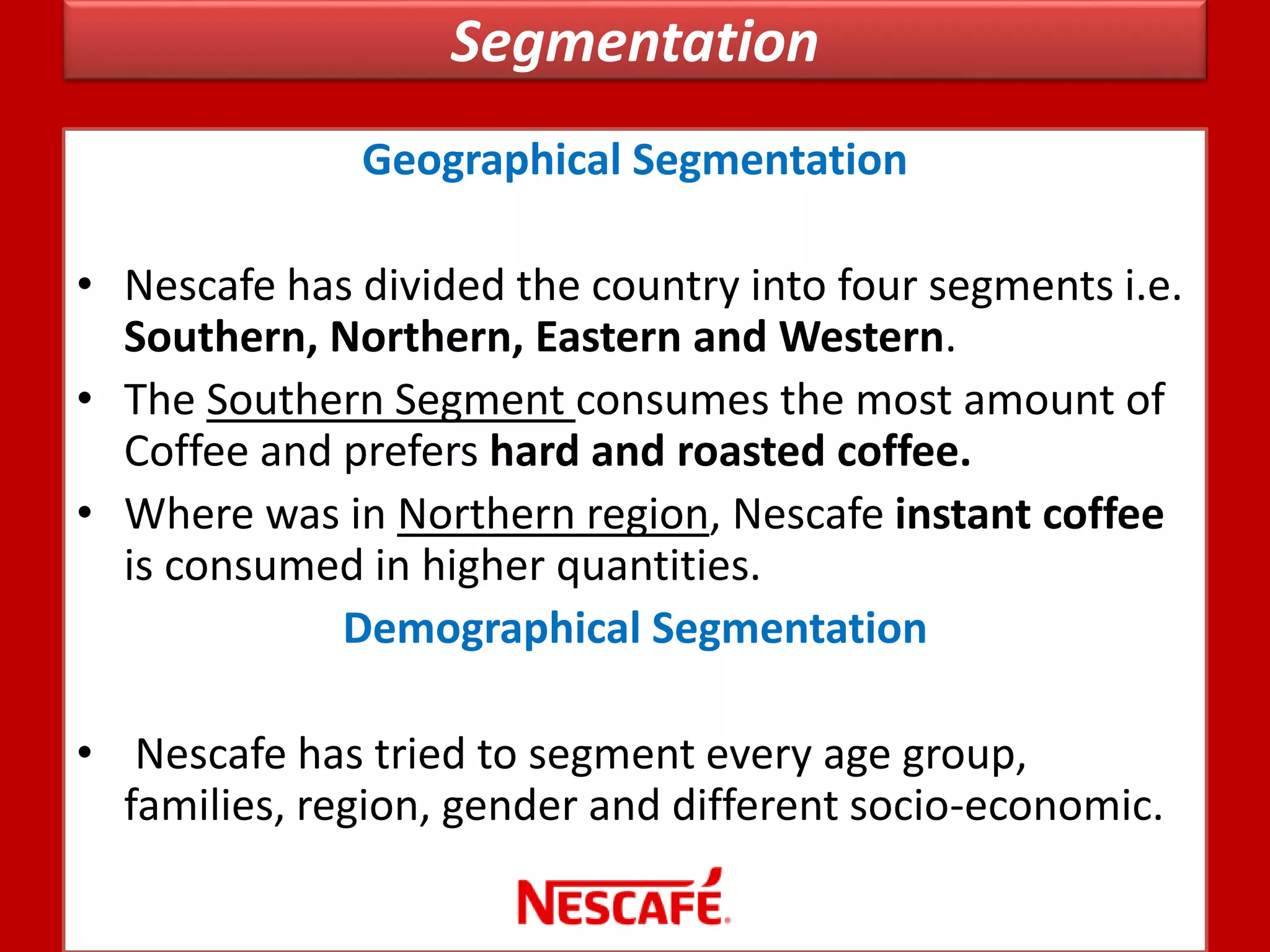 Nescafe Marketing Mix | PPTX