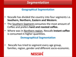 Nescafe Marketing Mix | PPTX
