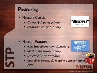 Nescafe Marketing in Greece | PPTX
