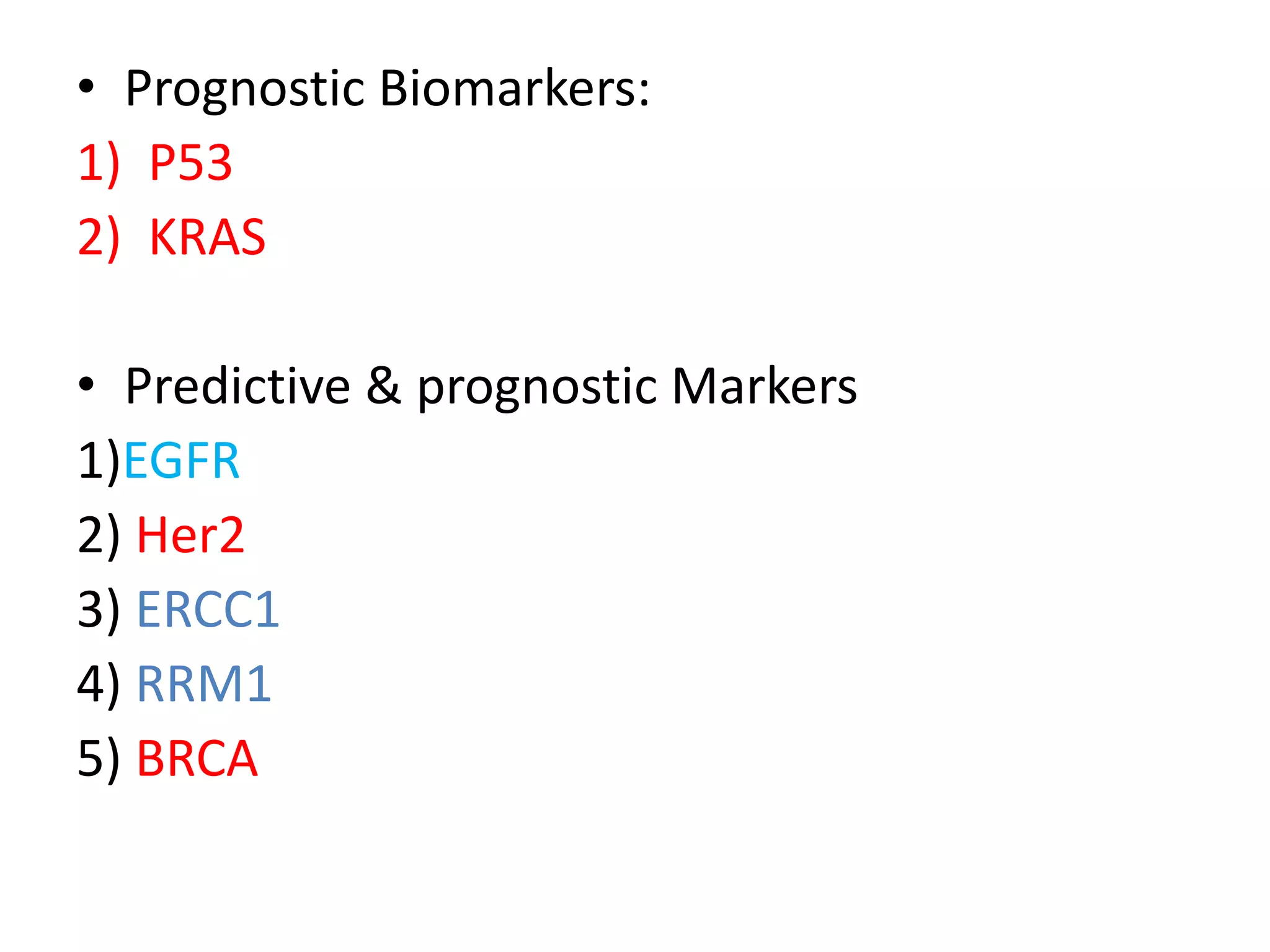 lung cancer biomarkers | PPTX