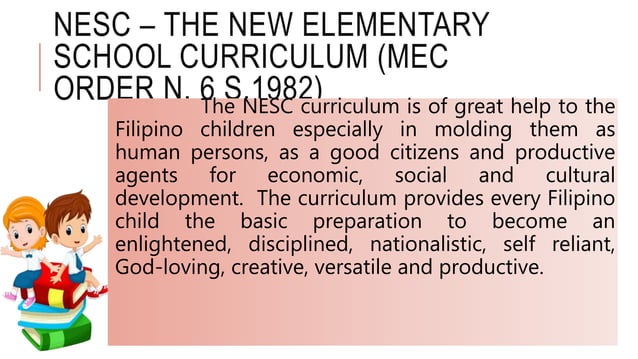 Nesc salient features | PPTX | Primary Education | Education