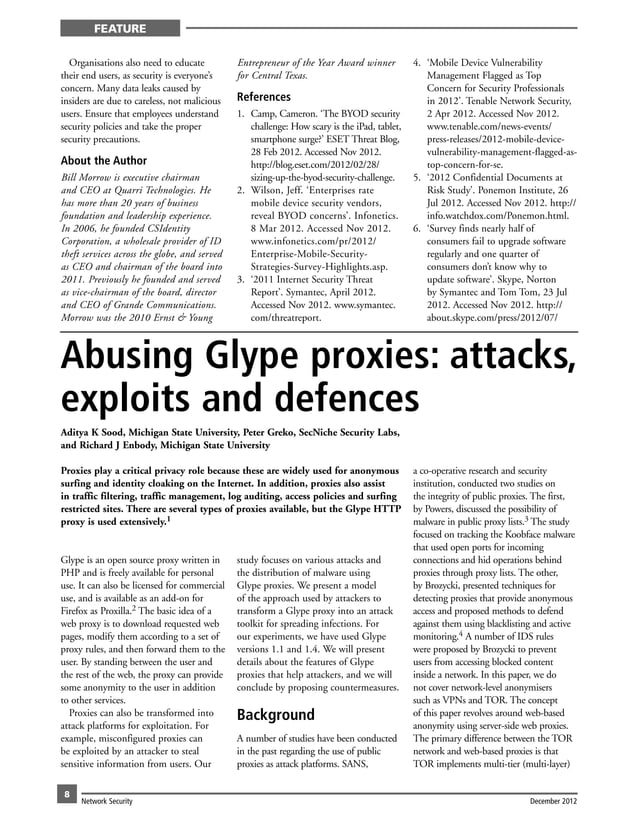 Abusing Glype Proxies - Attacks, Exploits and Defences | PDF | Internet | Computing