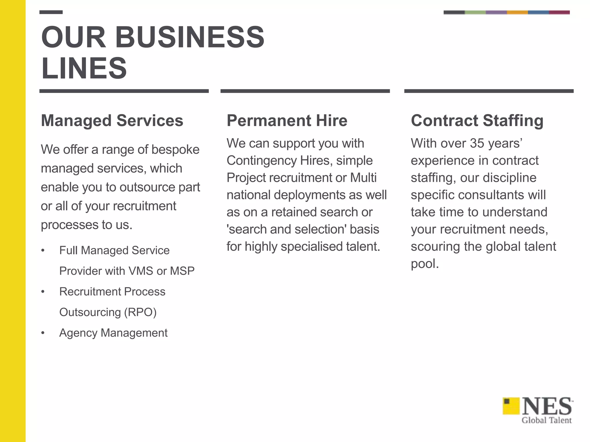 NES Global Talent Overview 2016 | PPT