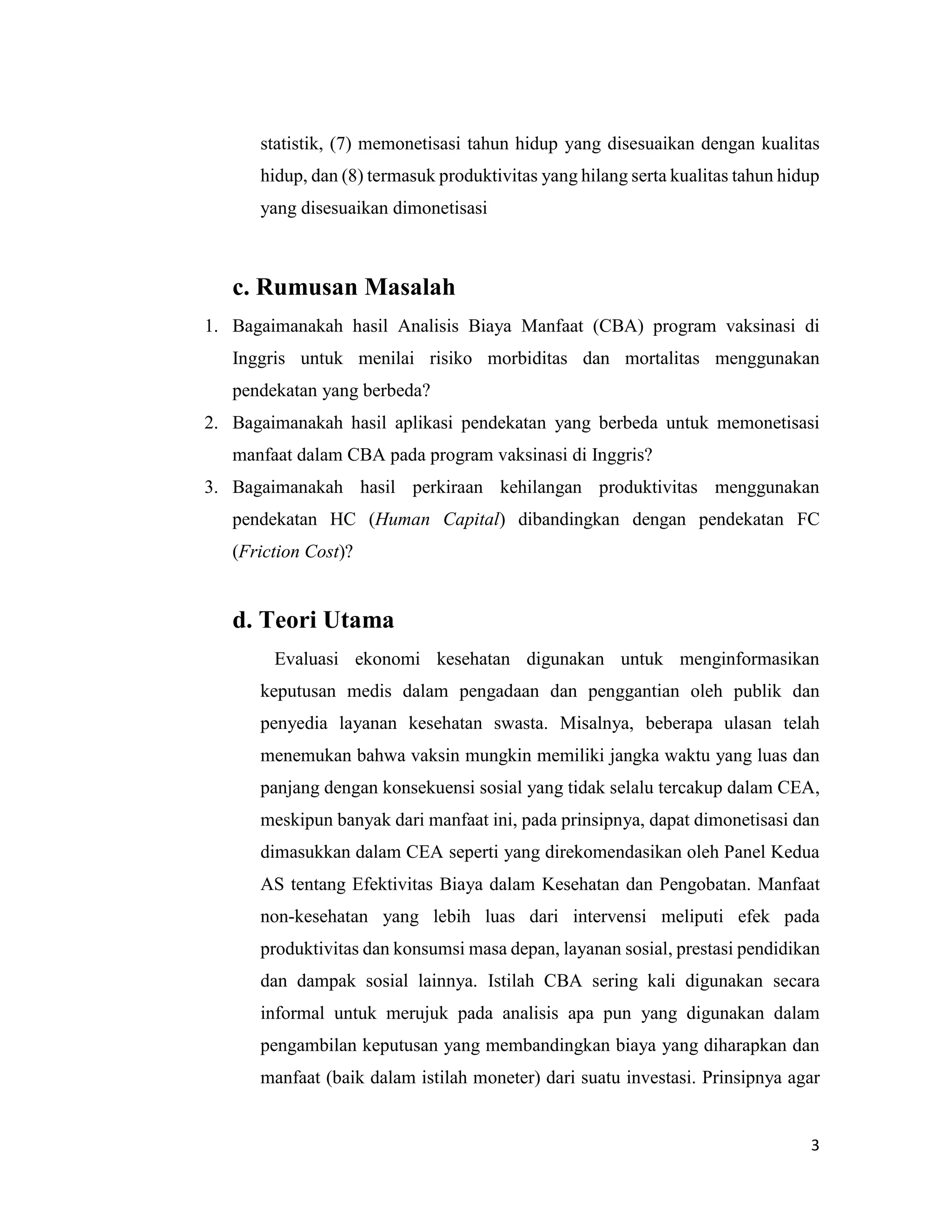 Farmakoekonomi - Review Jurnal CBA (Cost Benefit Analysis) | PDF