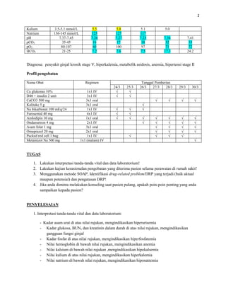 Farmakoterapi Renal : Studi Kasus CKD (Chronic Kidney Disease) | PDF
