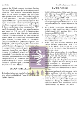 Studi Kasus Interaksi Obat pada HIV/AIDS | PDF