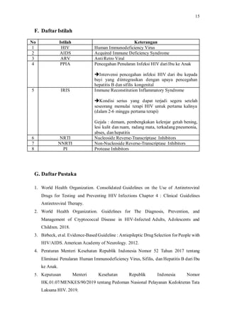 Rangkuman Poin Konseling dan Guideline Pengobatan HIV AIDS | PDF